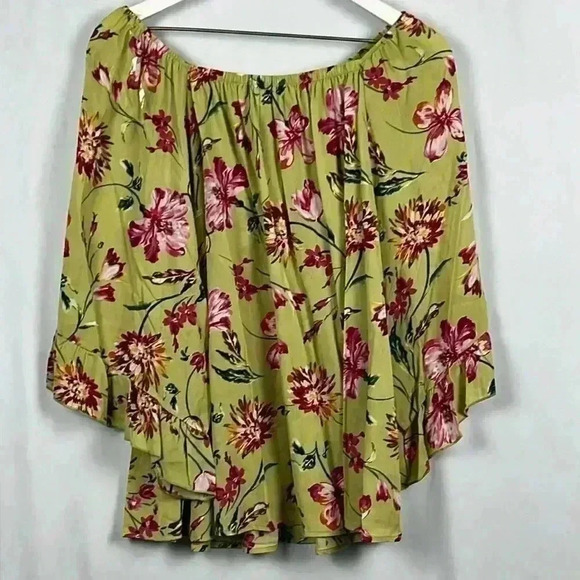 First Love | Tops | First Love Boho Blouse Relaxed Fit Stretch Neckline ...